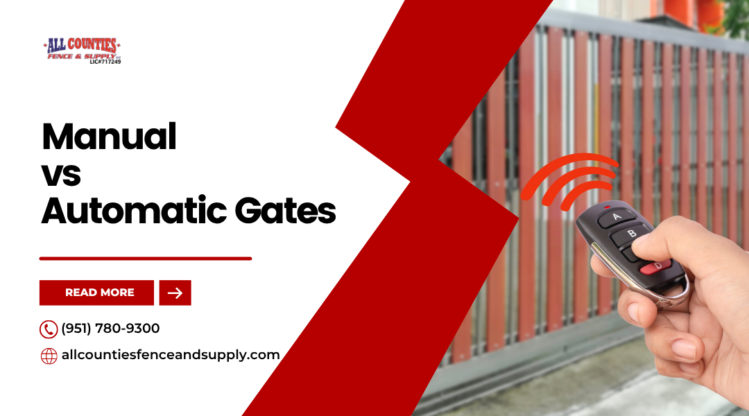 Manual vs Automatic Gates: Which Is Best for Your Fence?