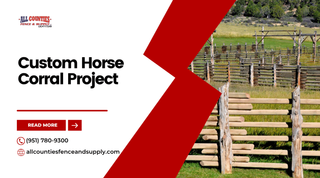 Case Study: A Custom Horse Corral Project in Inland Empire – Design to ...