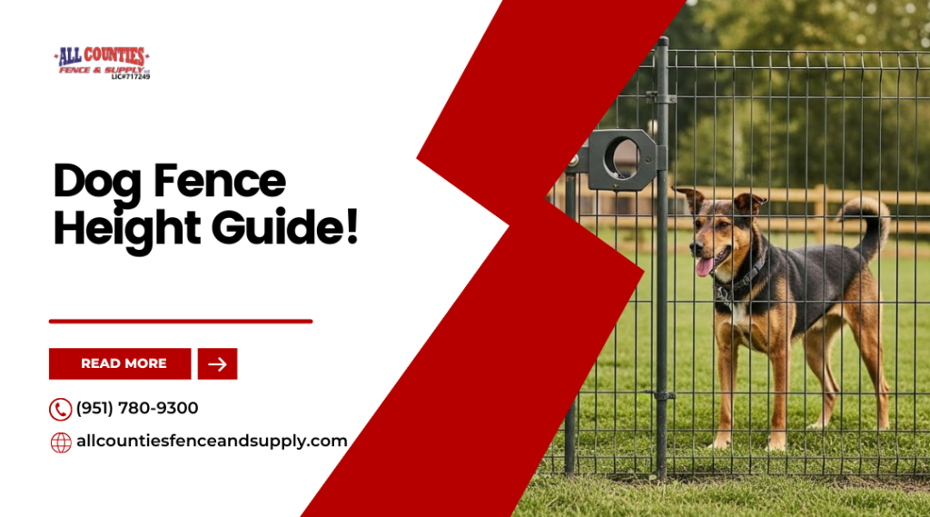 Dog Fence Height Guide in Riverside: What Works by Breed - All Counties ...